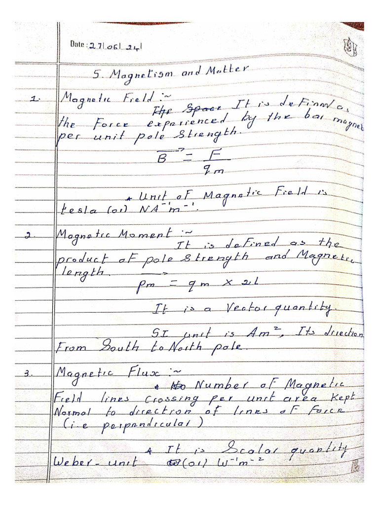 Chap - 5 (Phy) | PDF