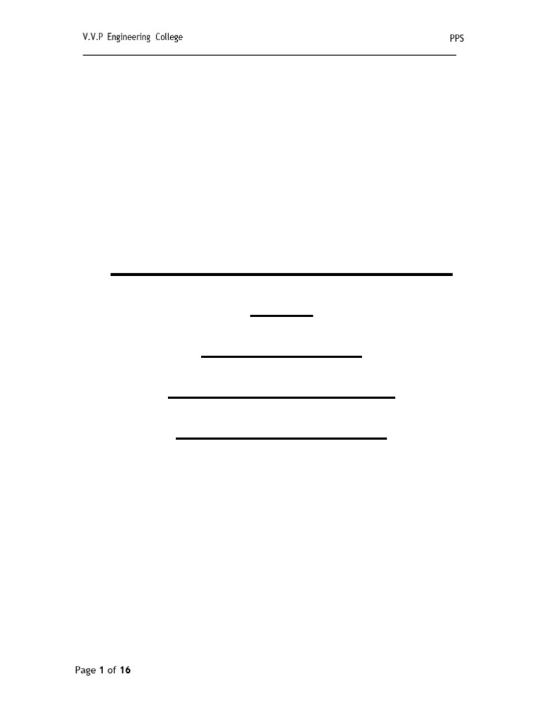 PPS - Unit 5(Material) | PDF