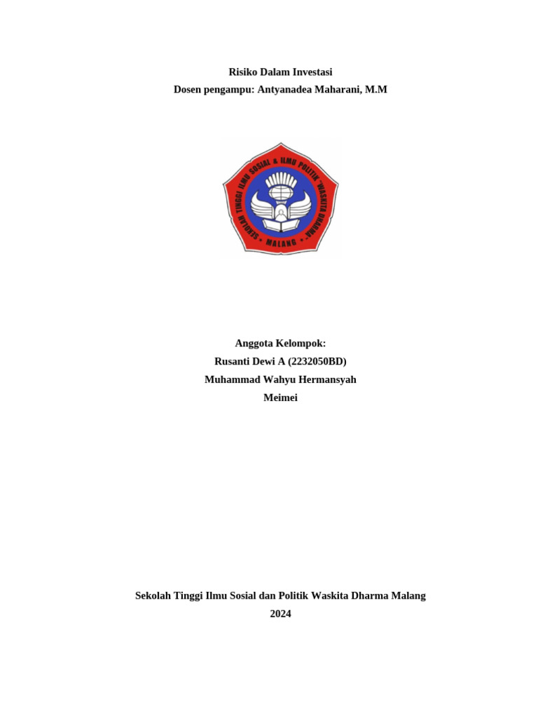 Resiko Investasi | PDF