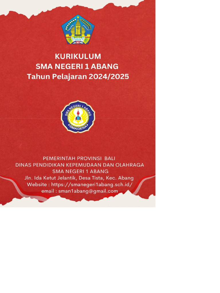 Contoh Kosp Kurikulum 2024-2025 | PDF