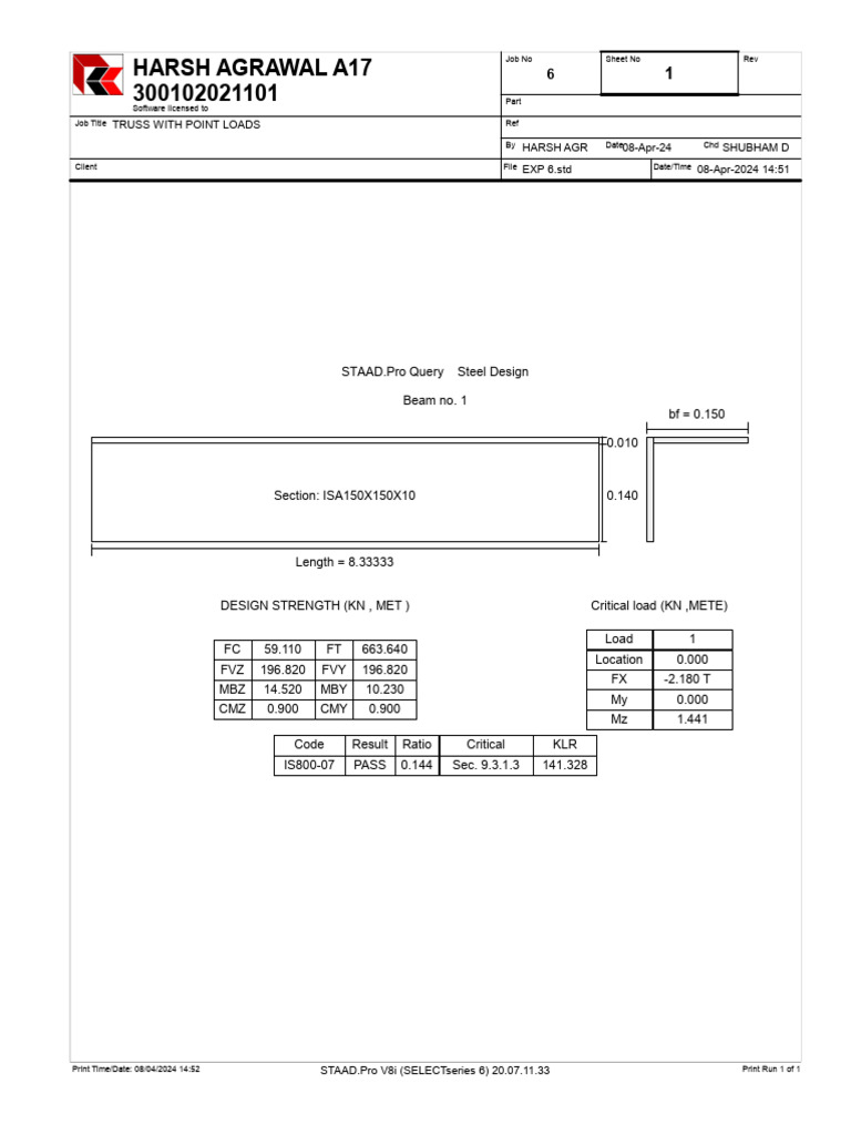 EXP 6 BEAM 1 - Merged | PDF