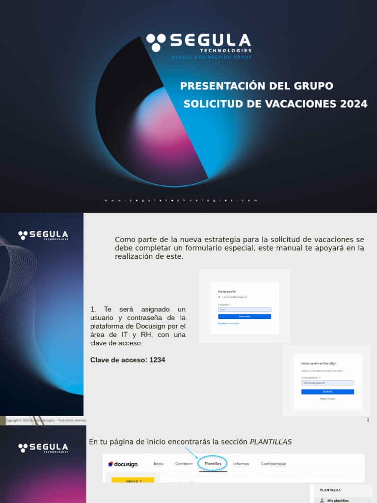 Manual Solicitud de Vacaciones 2024 1 1 | PDF