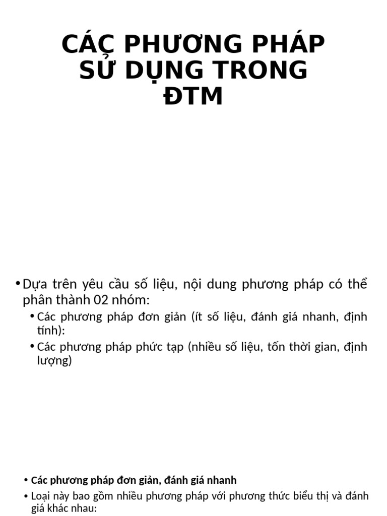 Các Phương Pháp S D NG Trong Đánh Giá Tác Đ NG Môi Trư NG | PDF