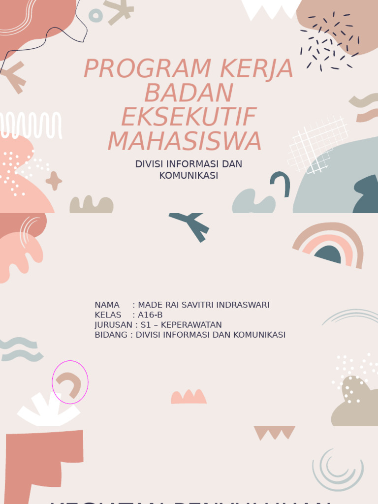 Program Kerja - Savitri Indraswari A16-B | PDF