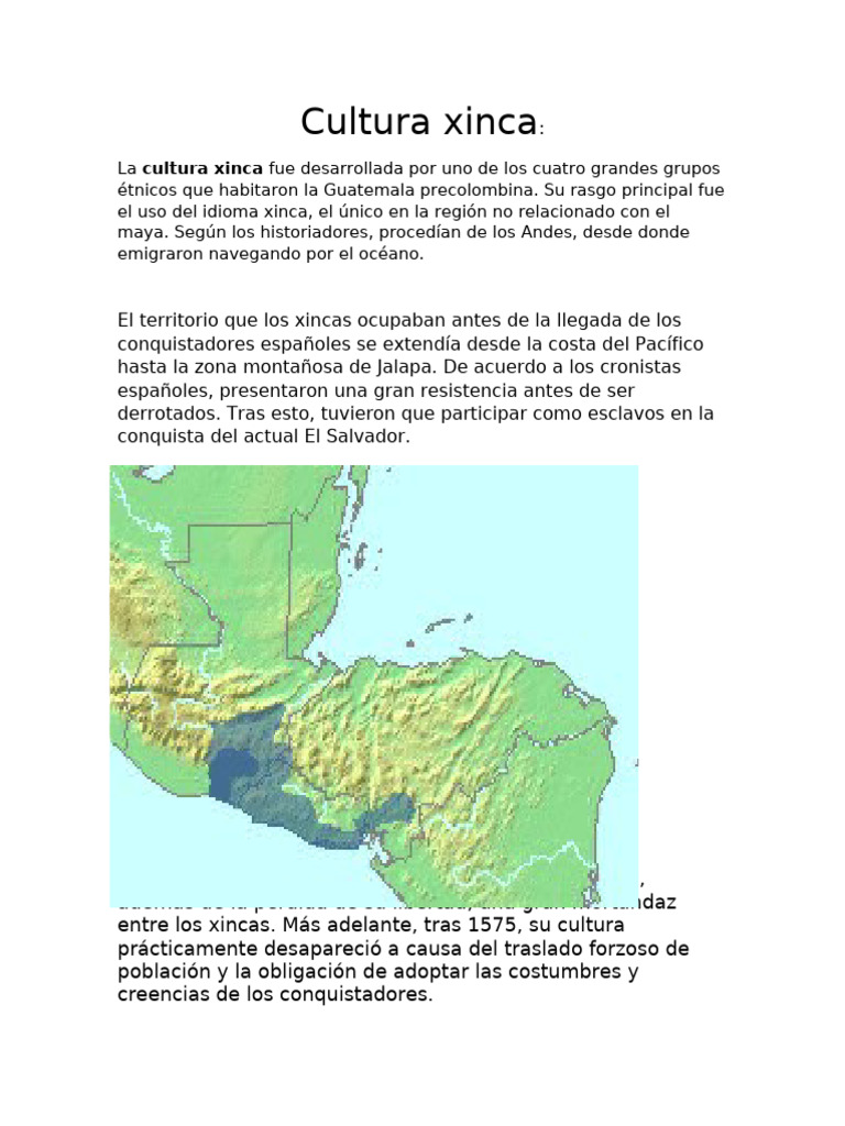 Cultura Xinca | PDF