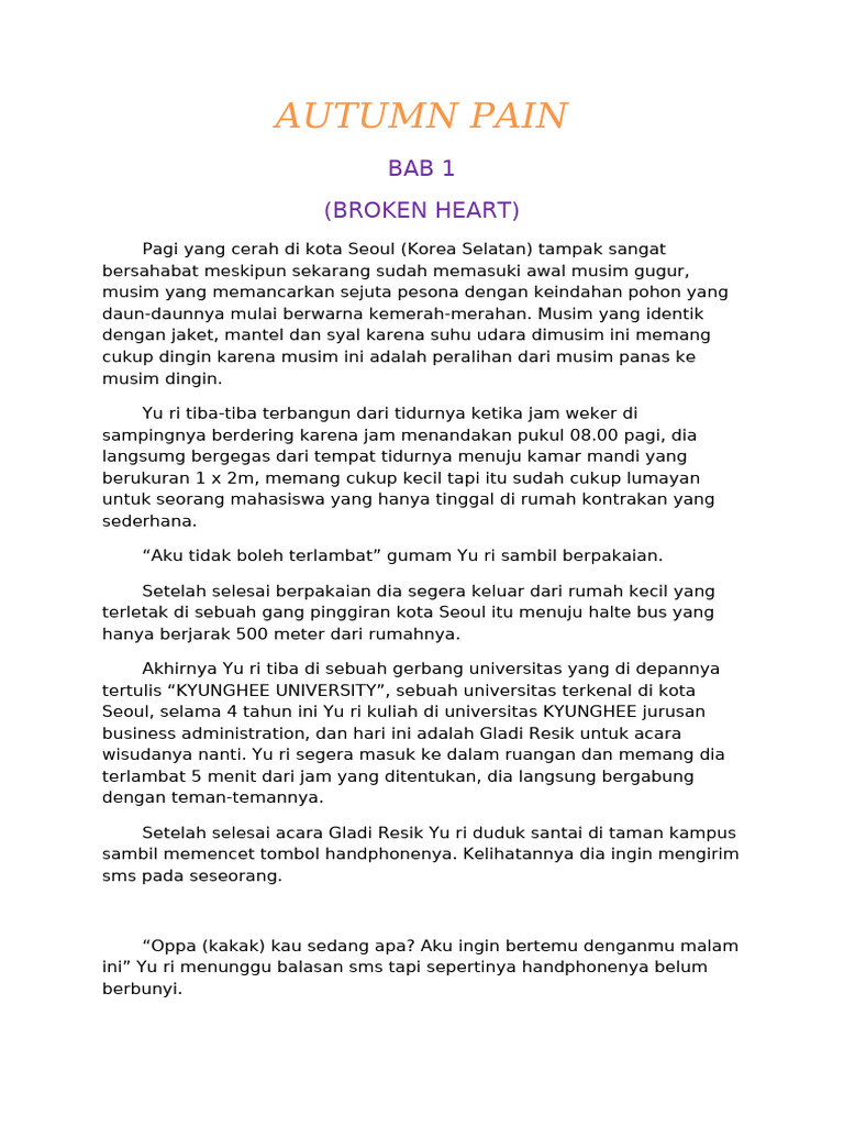 AUTUMN PAIN | PDF
