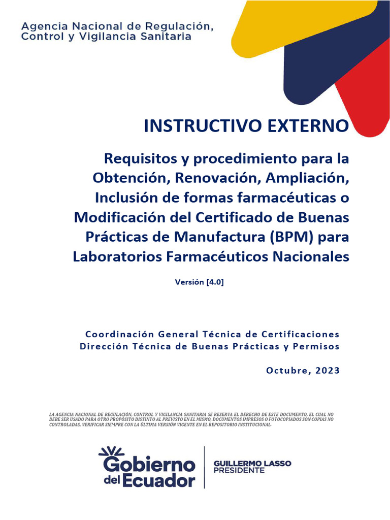Instructivo Externo | PDF
