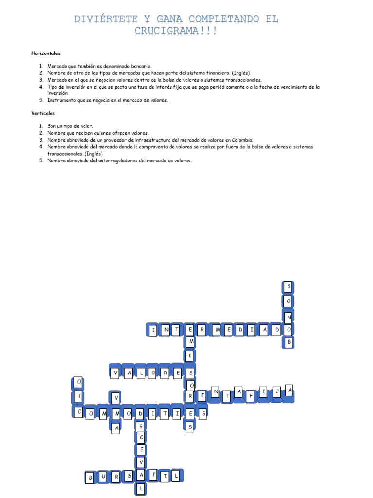 CRUCIGRAMA 4A Nicol Daniela Cordoba | PDF