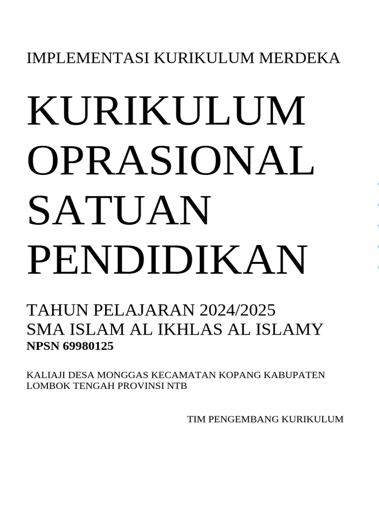 IMPLEMENTASI KURIKULUM MERDEKA | PDF
