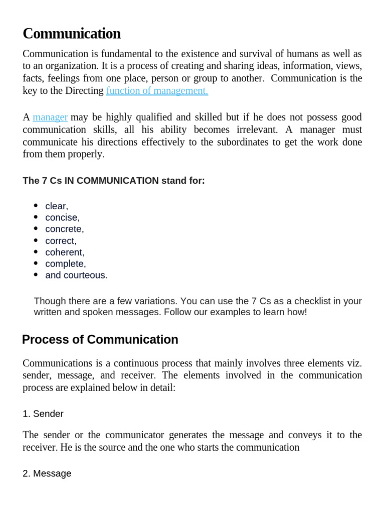 Communication | PDF
