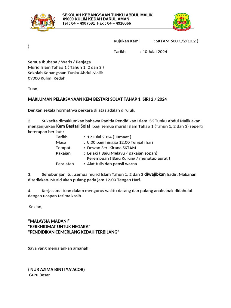 2024-Surat KBS 2 | PDF