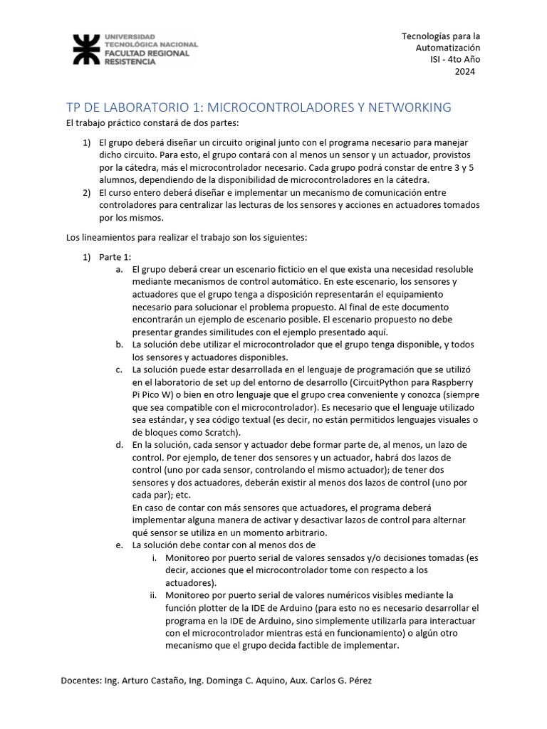 TP1 Microcontroladores | PDF