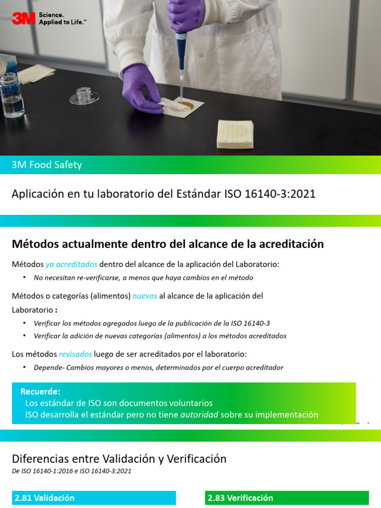 Aplicacion de ISO 16140 3 Espa Ol Gabriela Stancanelli Junio 2023 | PDF ...