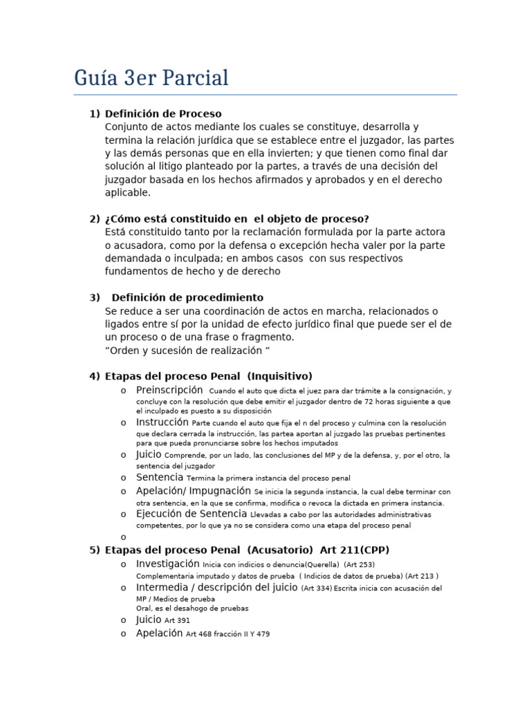 Guía 3er Parcial | PDF