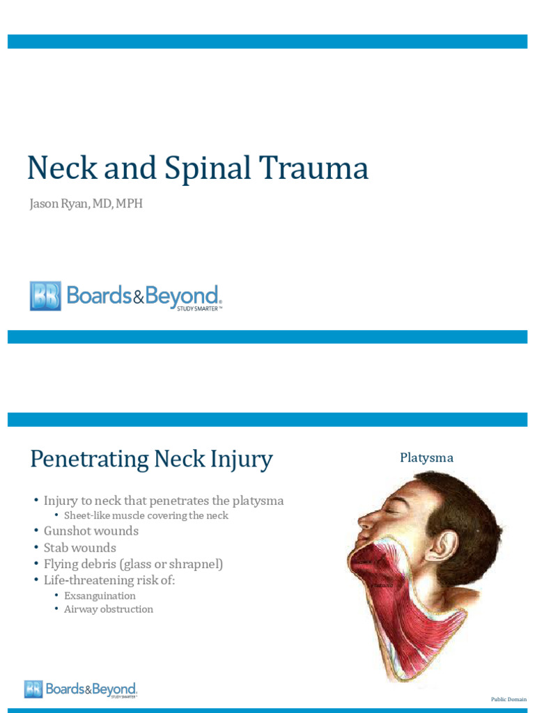 Spinal and Neck Trauma Boards and Beyond Clinical | PDF