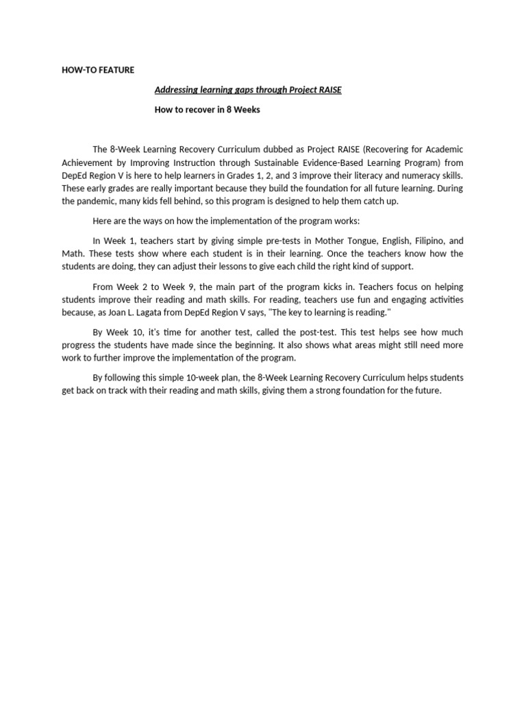 HOW TO FEATURE | PDF