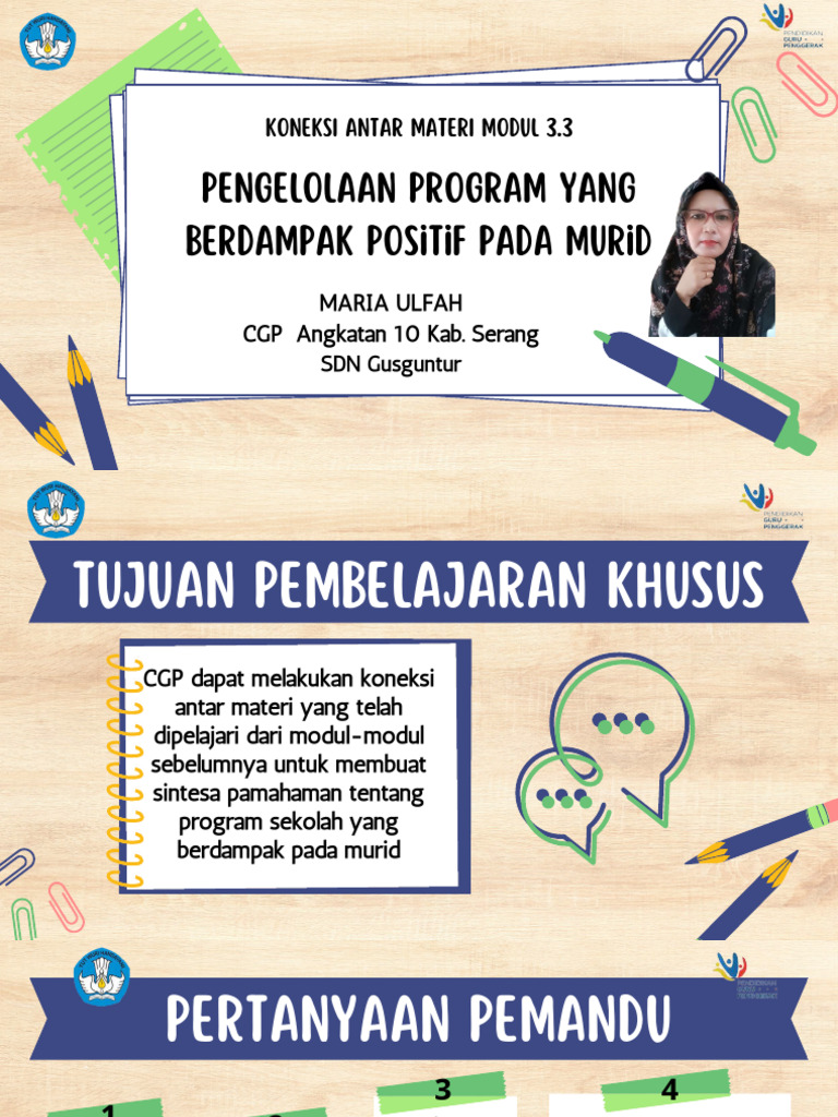 3.3 KONEKSI ANTAR MATERI MODUL 3.3 - Compressed | PDF