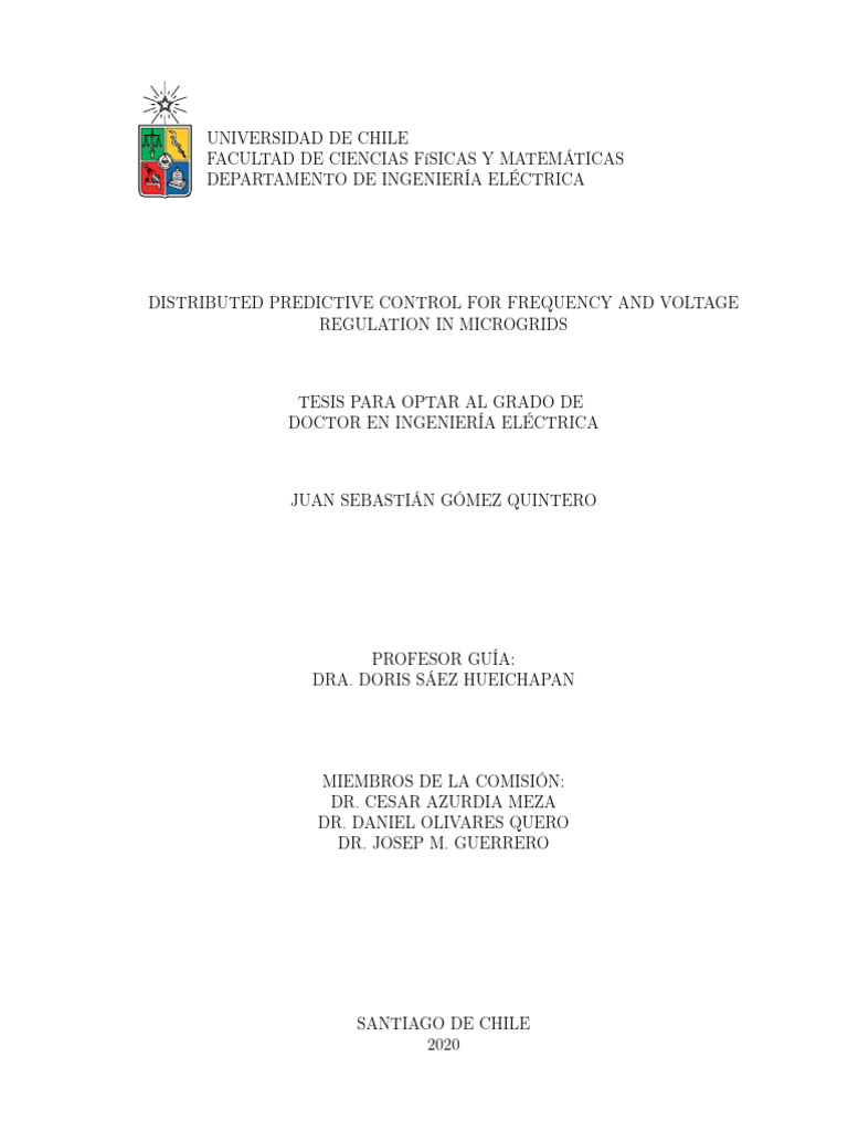 Distributed Predictive Control For Frecuency And Voltage Regulation In Microgrids Pdf 6657