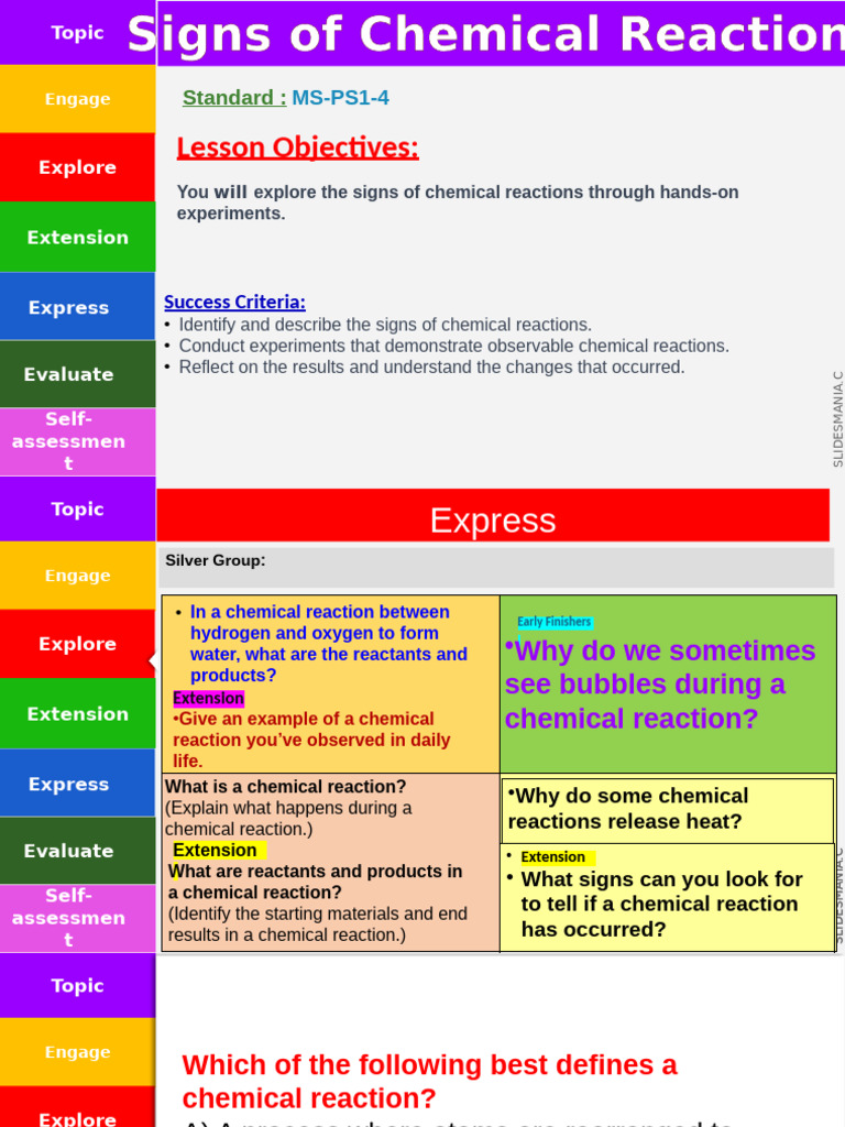 Chemical Reaction Lab | PDF