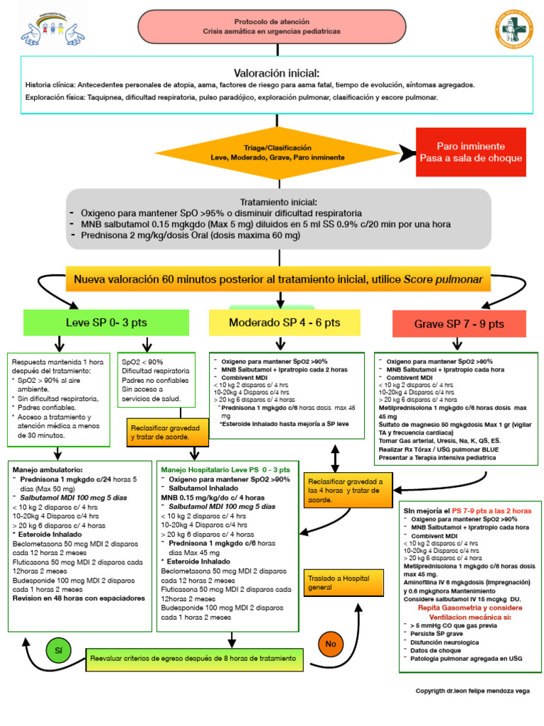 Algoritmo Crisis Asmatica PDF | PDF