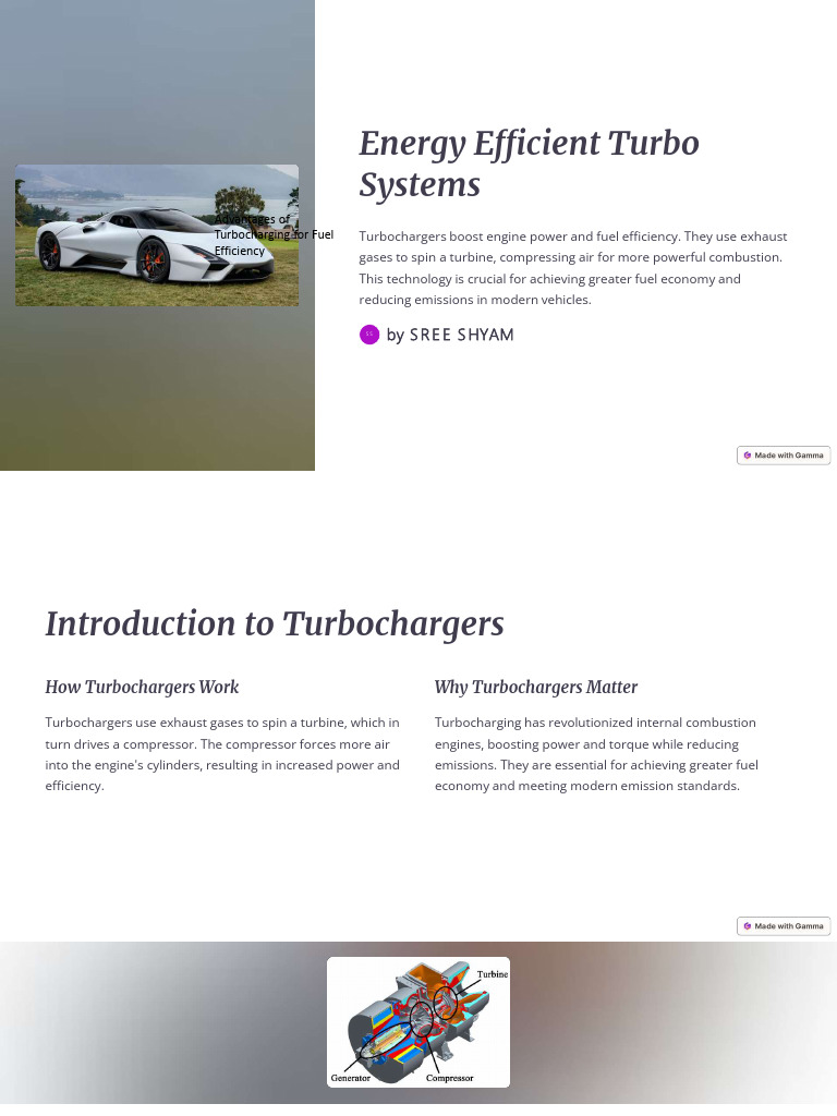 Energy Efficient Turbo Systems | PDF