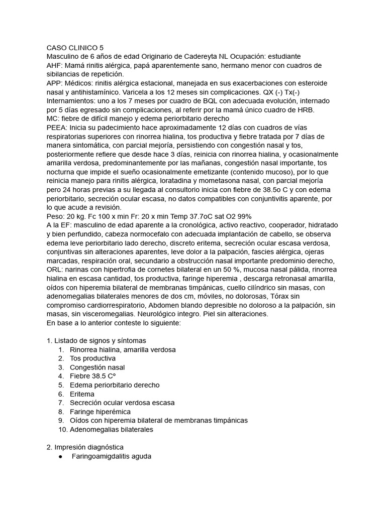 Caso Cli-Nico 5 | PDF