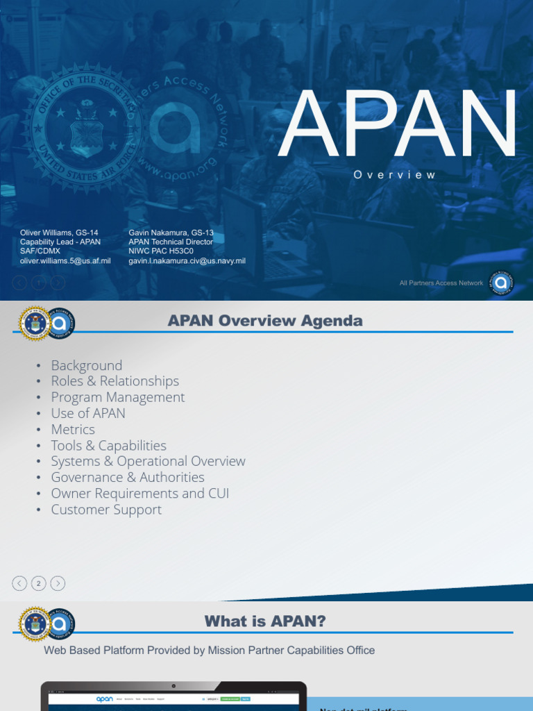 APAN Overview 19march2024 Final | PDF