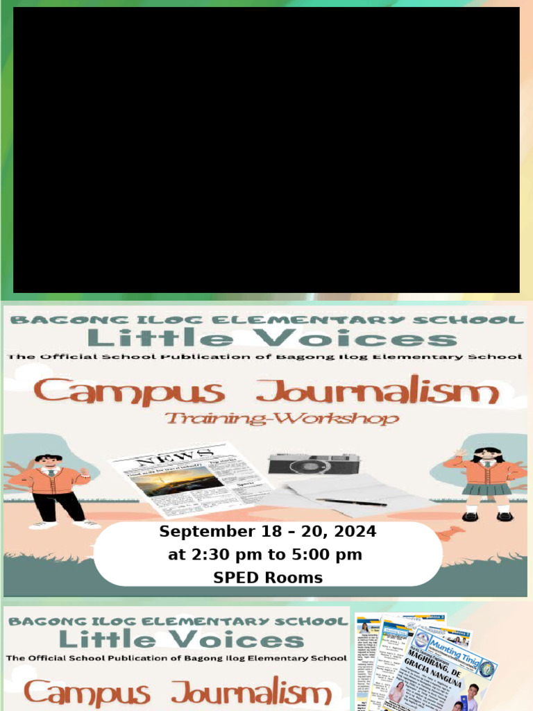 Camp Journ Training Workshop 2024 | PDF