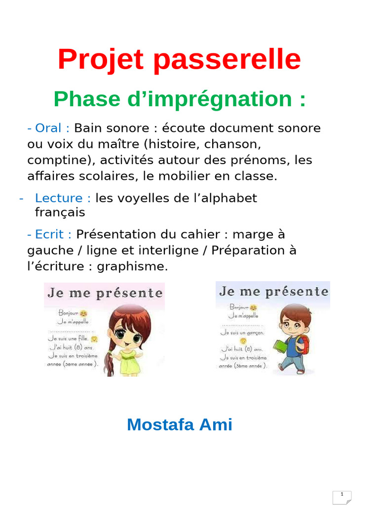 Mostapha Ami - Fiches 3ap | PDF