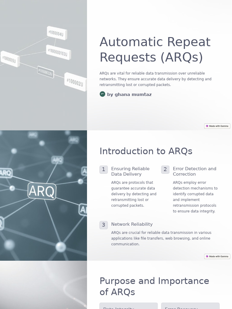 Automatic Repeat Requests ARQs | PDF | Error Detection And Correction | Computer Networking