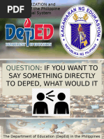 DEPED Organizational Chart | PDF | Learning | Cognition