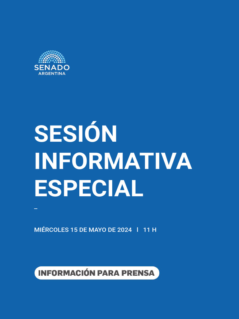 Sesión Informativa 15 de Mayo | PDF