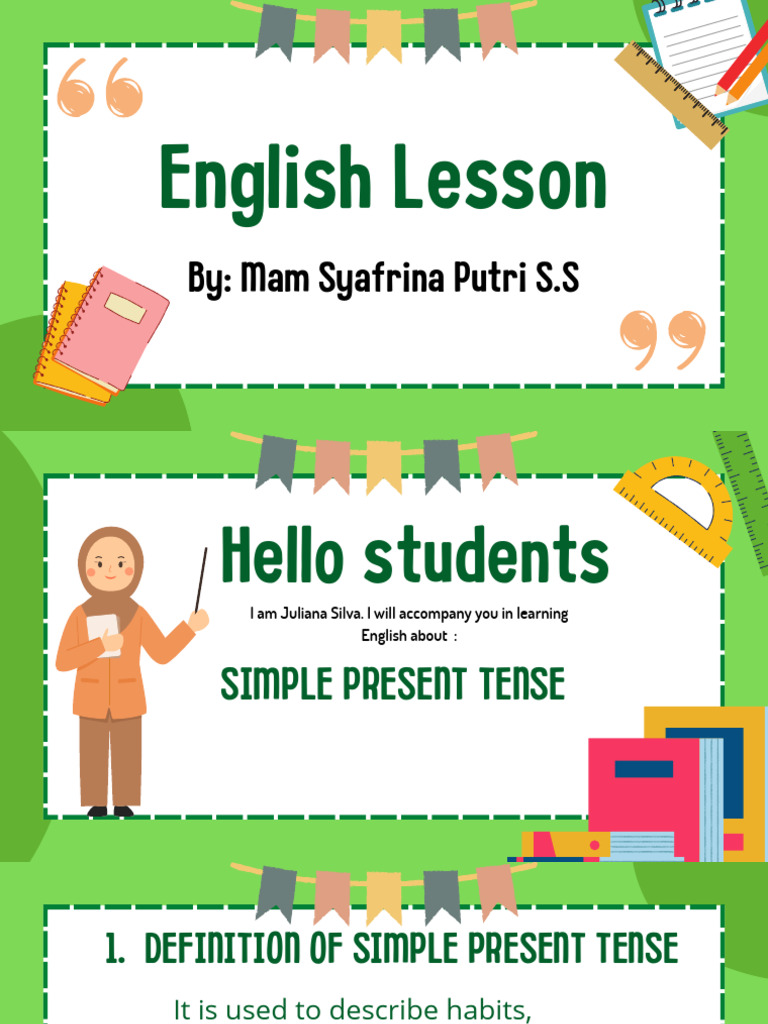 Simple Present Tense Lesson Guide | PDF