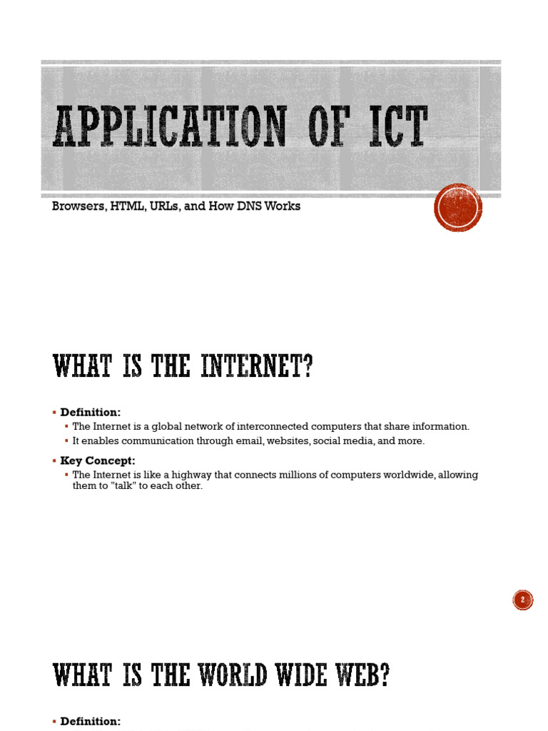 Lecture 05 Application of ICT | PDF | World Wide Web | Internet & Web