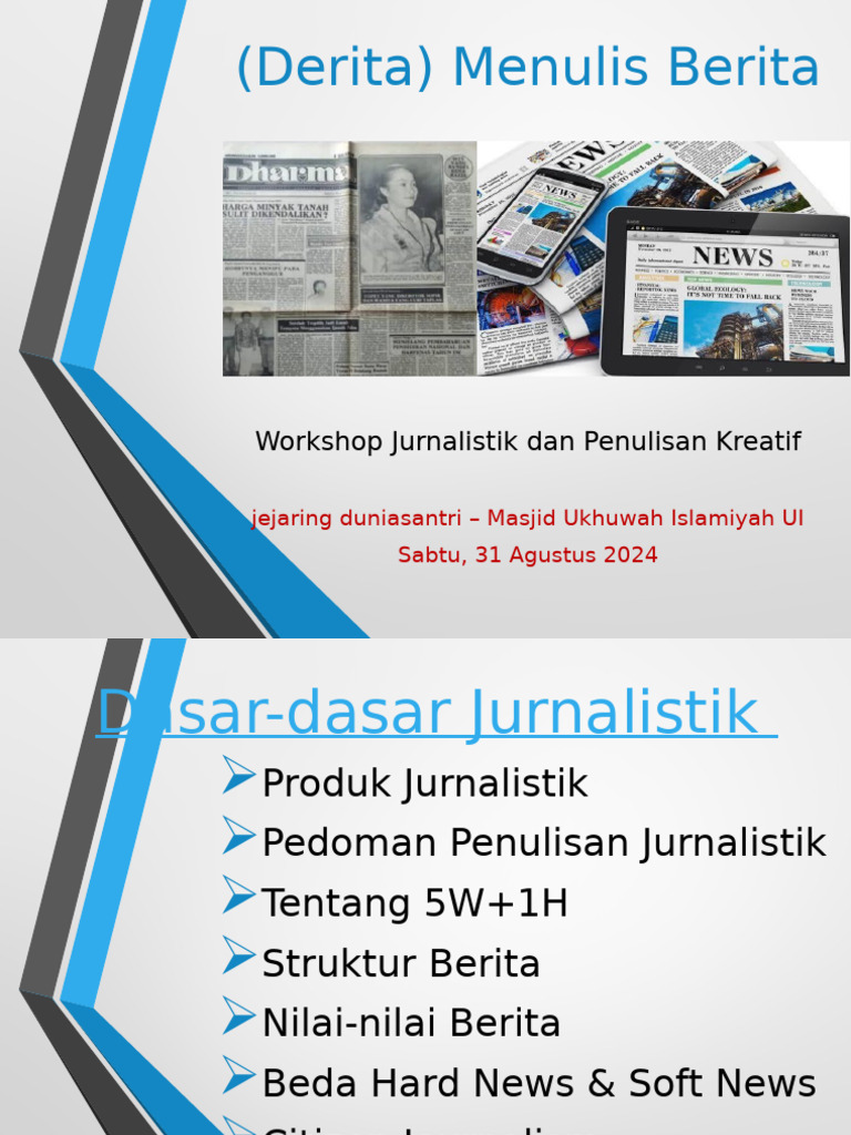 Dasar-Dasar Jurnalistik Jds | PDF