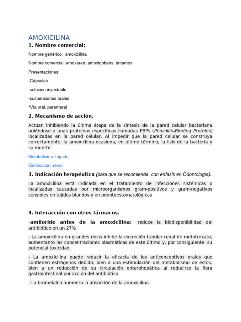 AMOXICILIN1 | PDF