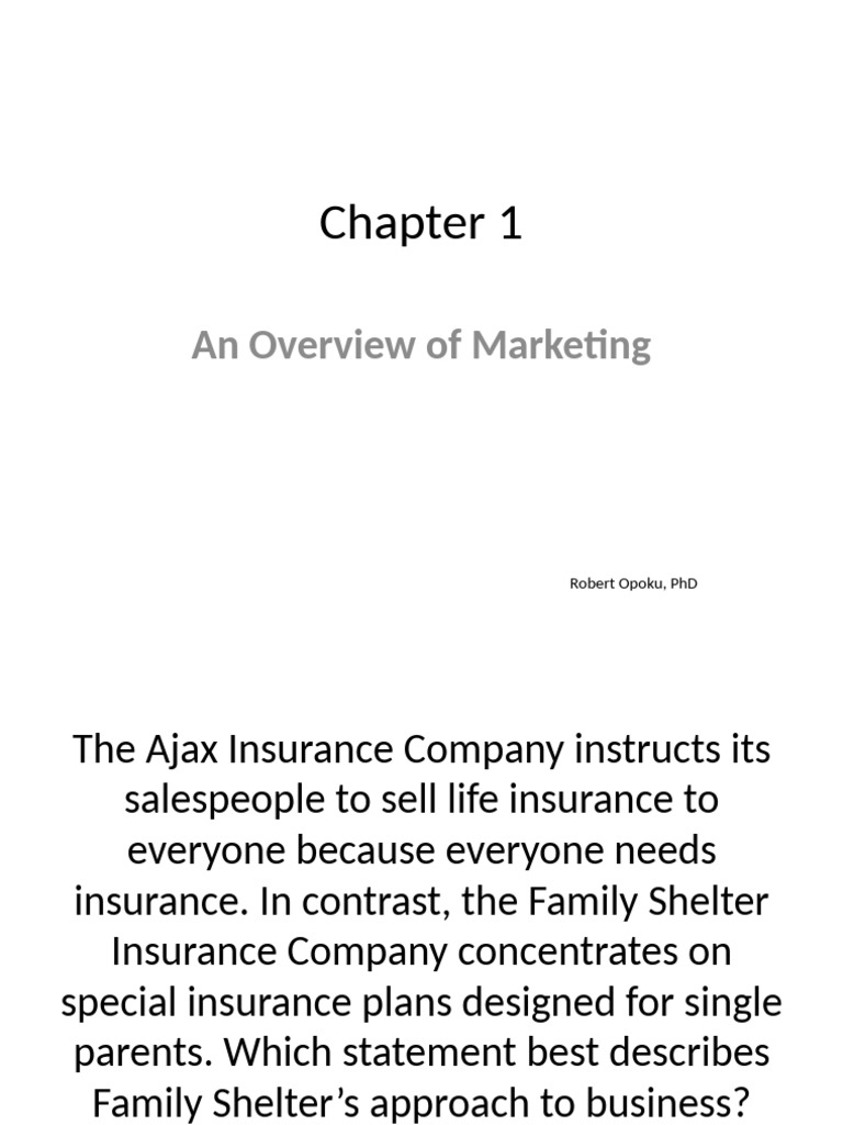 Ch01 Overview of Marketing - Turning Points | PDF