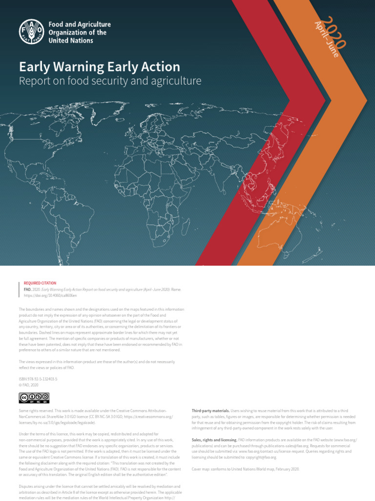 FAO Early Warning of Food Insecurity | PDF