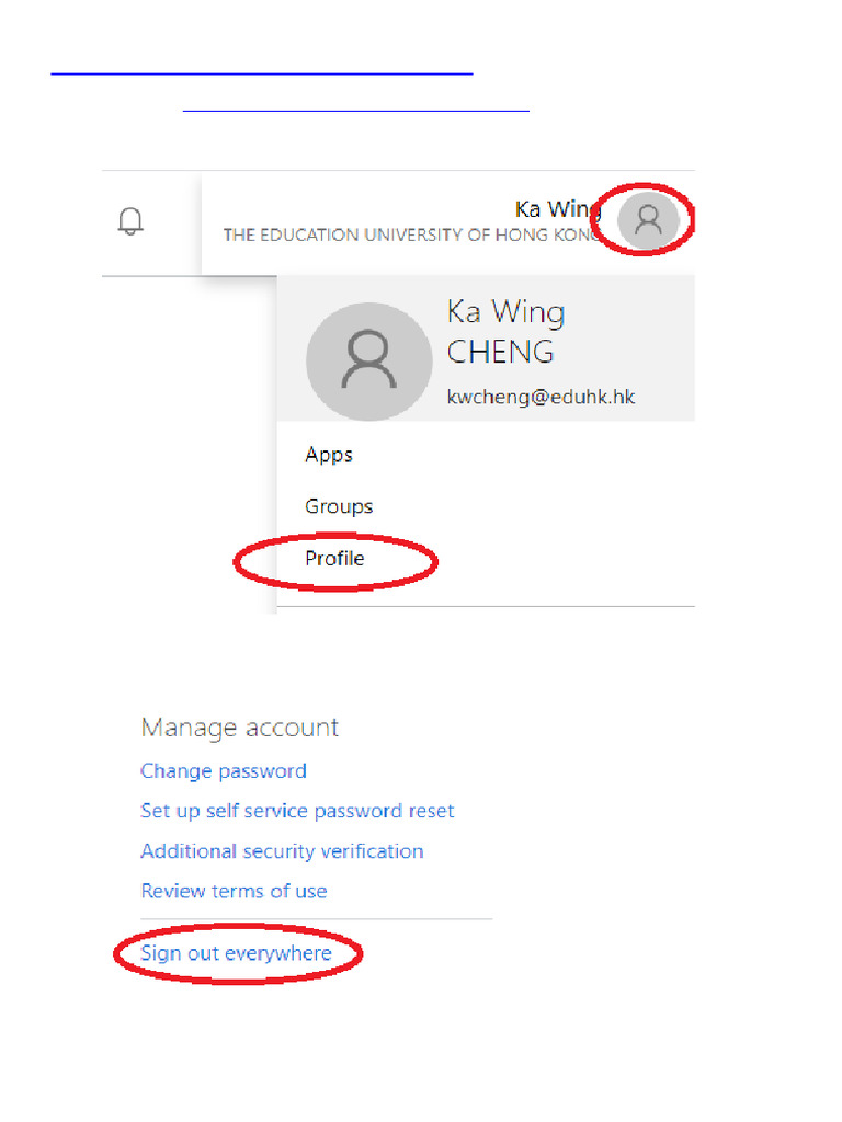 How To Log Out of All Office 365 Devices | PDF