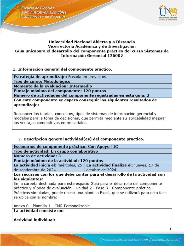 Guía para El Desarrollo Del Componente Práctico y Rúbrica de Evaluación - Unidad 2 - Fase 3 ...