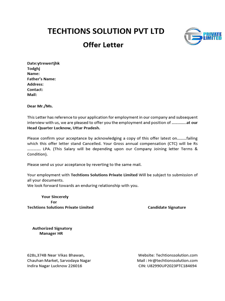 Techtions Solution Pvt Ltd 123 Pdf