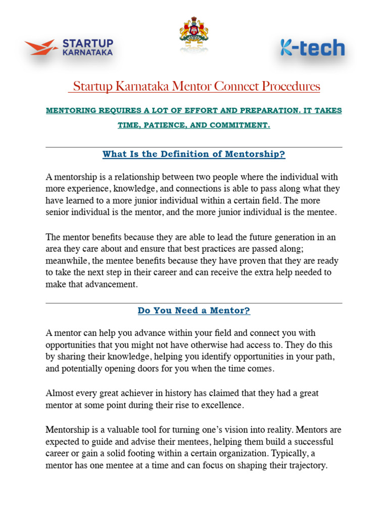 Mentor Connect Guide | PDF