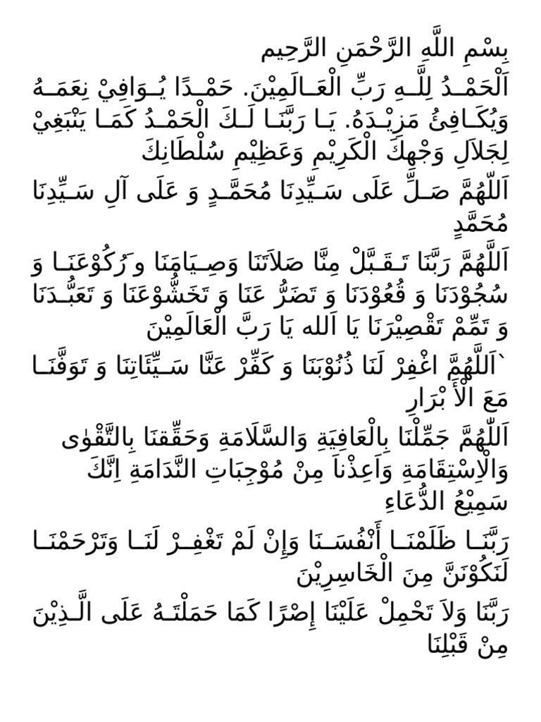 Doa Selesai Sholat | PDF