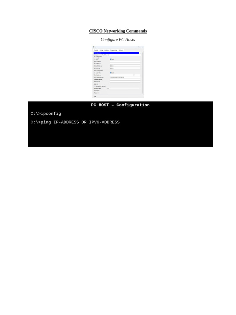 Commands | PDF
