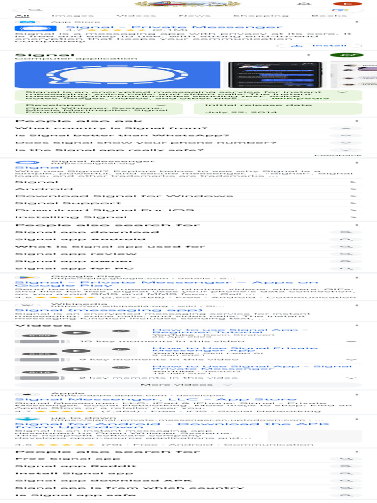Signal App - Google Search | PDF