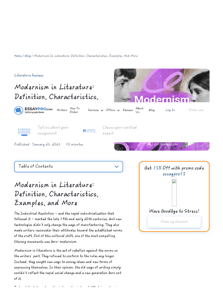 Modernism in Literature | PDF