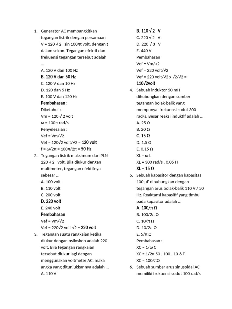 Putri Wahyu Utami - Arus Ac | PDF