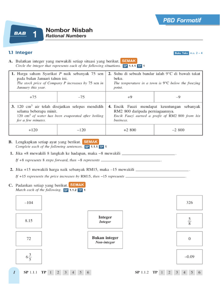 Bab 1 Nombor Nisbah | PDF