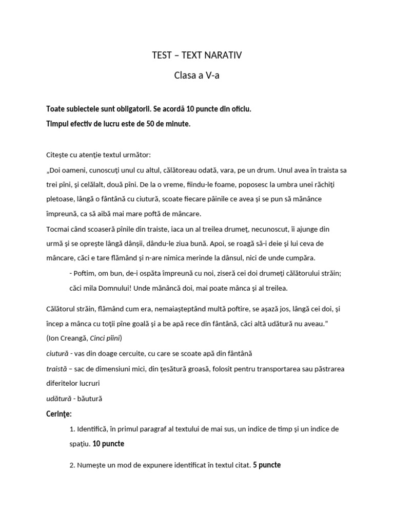 Test Text Narativ | PDF