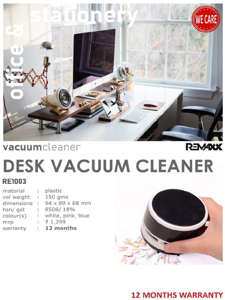 ReMaxx Desk Vacuum Cleaner | PDF